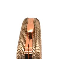China Leather Material Evening Clutch Handbag Rose Gold Color 20cm×10.5cm for sale