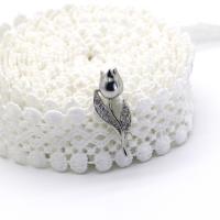 China Rose Shape Silver Collar Pin For Shirt Decorated 3.4cm size OEM ODM for sale