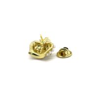 China Crown Shaped Mens Diamond Cufflinks Inlaid Pearl Gold Color ODM for sale