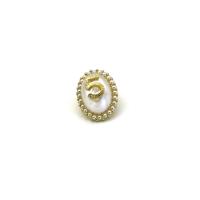 China Alloy Plated Gold Oval Cufflinks , White Pearl Cufflinks For Shirt ODM for sale