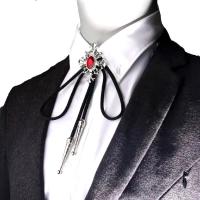 China Red Diamond Collar Lapel Pin For Shirt Collar 5.2cm×5.8cm Size for sale