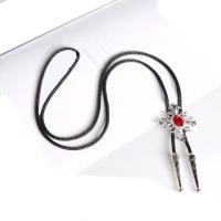 China Red Diamond Collar Lapel Pin For Shirt Collar 5.2cm×5.8cm Size for sale
