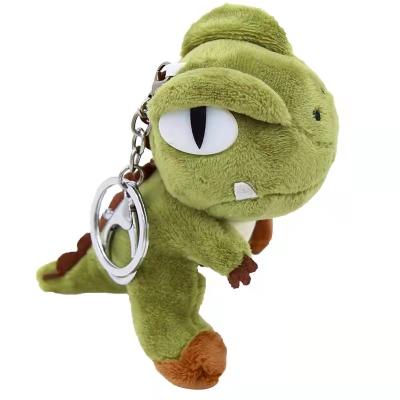 China Dinosaur Doll Key Chain Plush Material With Cotton Green 10cm for sale