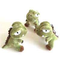 China Dinosaur Doll Key Chain Plush Material With Cotton Green 10cm for sale