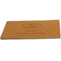 China Brown Leather Patches For Clothes Voltage Logo 8cm×5cm Size ODM for sale