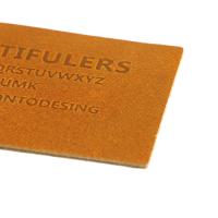 China Molding Hot Press Brown Leather Patches For Hat jeans Clothes for sale