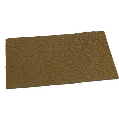 China Hot Pressed Leather Patches For Clothes Letter Logo Pattern OEM for sale