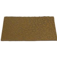 China Hot Pressed Leather Patches For Clothes Letter Logo Pattern OEM for sale
