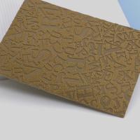 China Hot Pressed Leather Patches For Clothes Letter Logo Pattern OEM for sale