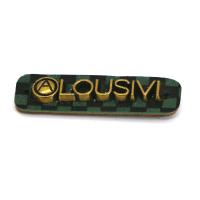 China Green Leather Patches For Clothes Copper Material Logo Pattern OEM ODM for sale