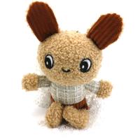 China Cute Curly Cloth Doll Key Chain Pendant Curly Rabbit For Clothes 15cm×5cm for sale