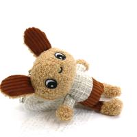 China Cute Curly Cloth Doll Key Chain Pendant Curly Rabbit For Clothes 15cm×5cm for sale