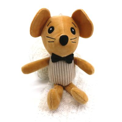 China Compact Fleece Key Chain Cute Doll Samll Mouse Filled Cotton 3 Dimensional ODM for sale