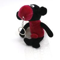 China Embroidery Pattern Hippo Key Chain , 3D cute plush keychain For Key for sale