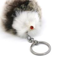 China White Alloy Cute Doll Keyring Gray Frisco Furry Mouse shape OEM for sale