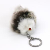 China White Alloy Cute Doll Keyring Gray Frisco Furry Mouse shape OEM for sale