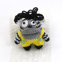 China Needle Hook Knitting Doll Key Chain Big Lips Colored Handmade 8cm Size ODM for sale