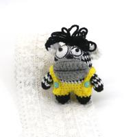 China Needle Hook Knitting Doll Key Chain Big Lips Colored Handmade 8cm Size ODM for sale