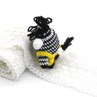 China Needle Hook Knitting Doll Key Chain Big Lips Colored Handmade 8cm Size ODM for sale