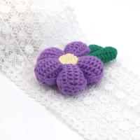 China 3D Doll Key Chain Purple Wool Manual Flower For Clothes OEM ODM for sale