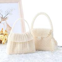 China Dinner Pearl Hand Bags White Color 22.5cm×10.5cm×26.5cm for ladies for sale