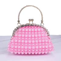 China Blue Pearl Hand Bags Hand Weaving With Iron Twist For Women'S 18cm length for sale