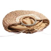 China Beach Crochet Hand Bag Brown Shell Decor 32cm×18cm×5cm Size for sale