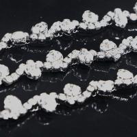 China Decorative Crystal Diamond Chain , Rhinestone Necklace Silver 5MM ODM for sale