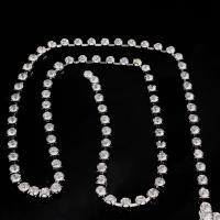 China Copper Pearl And Rhinestone Necklace Inlaid 5.89MM Round Diamond OEM for sale