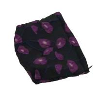 China Black Jacquard Fabric Zipper Cosmetic Bag 27cm×17cm×7cm Size for sale