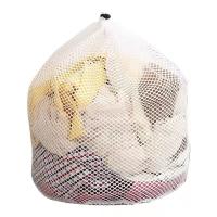 China Drawstring Binding Mesh Laundry Bag Polyester Material 50cm×60cm for sale