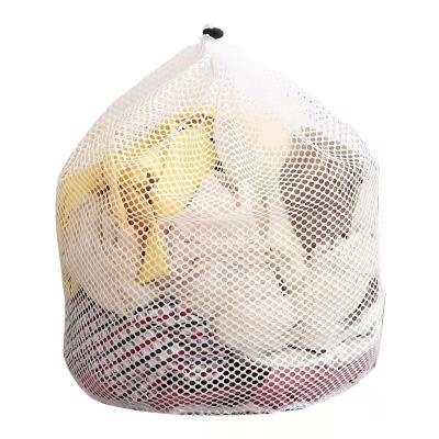 China Drawstring Binding Mesh Laundry Bag Polyester Material 50cm×60cm for sale