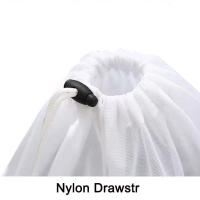 China Drawstring Binding Mesh Polyester Laundry Bag 50cmx60cm Customized Size for sale