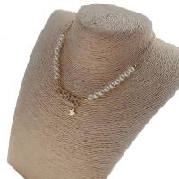 China Alloy Material Pearl And Rhinestone Necklace Handmade with English Letters OEM ODM for sale
