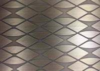 China Hot Roll Wall Panel Embossed Steel Plate , 201 Diamond Pattern Stainless Steel Sheet for sale
