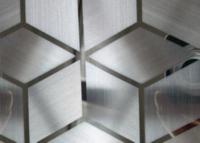 China Hot Roll Wall Panel Embossed Steel Plate , 201 Diamond Pattern Stainless Steel Sheet for sale