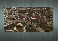 China 316L PVD Color Mirror Water Ripple Stamped Stainless Steel Sheet 0.3-3.0mm for sale