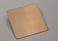 China Cold Drawn Colored Stainless Steel Sheet 310S Antique Brass Brushed 0.28-3.0mm Decorative Plate for sale