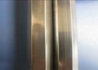 China Anodized 5A06 Aluminum Bar Golden Color Bright Surface Decorative 2m Length for sale