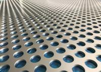 China Silver 4017 Perforated Aluminum Plate , Durable Round Hole Aluminum Perforated Sheet for sale