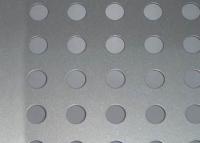 China Silver 4017 Perforated Aluminum Plate , Durable Round Hole Aluminum Perforated Sheet for sale