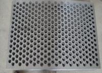 China Silver 4017 Perforated Aluminum Plate , Durable Round Hole Aluminum Perforated Sheet for sale