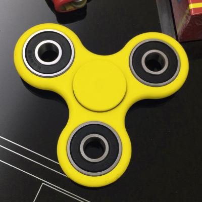 China Deep Groove Ball Bearing 608 ZZ Tri Spinner Fidget Toy With ABS Plastic Frame Body for sale