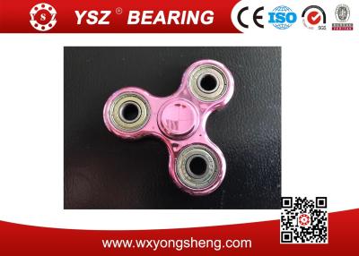 China Rose / Silver / Blue Amuminum Finger Fidget Spinner Low Vibration for sale