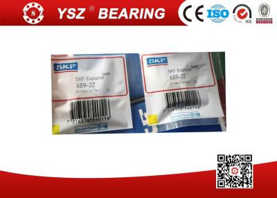 China SKF 689ZZ Miniature Deep Groove Ball Bearings 9x17x5mm With Steel Seals for sale