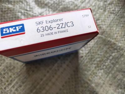 China SKF 6306ZZ / C3 Gcr15 Single Row Deep Groove Ball Bearing for sale