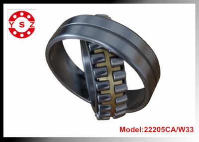 China 22205CA/W33 Chrome Steel Spherical Roller Bearing Double Rows With One Piece Brass Cage for sale