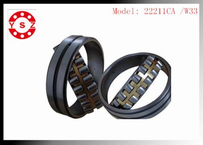 China 22211Brass Cage W33  cylindrical roller bearings Chrome Steel OEM Service for sale