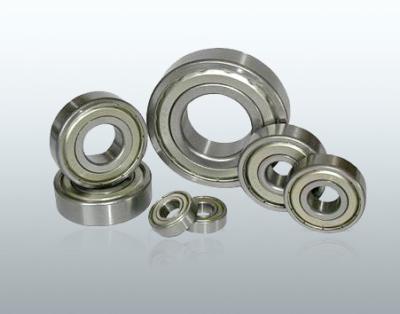 China Open , Z , 2RZ carbon Deep Groove Ball Bearings With Steel Sheet Pressed Cage for sale
