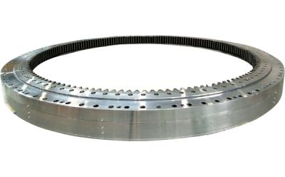 China Single Row Four Point Contact Ball Slewing Ring Bearings Without Gear For Lifting Machine for sale